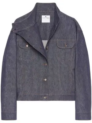 COURREGES Motorcycle Denim Jacket - Grey