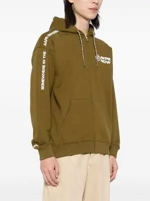 AAPE BY *A BATHING APE Logo Patched Hooded Jacket