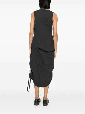 CHIAHUNG SU Striped Draped Dress