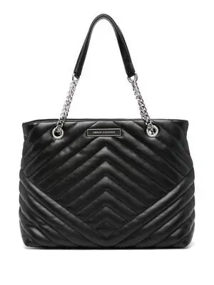 Armani Exchange Matelassé-effect Tote Bag