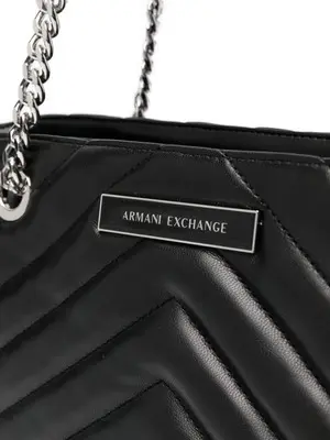 Armani Exchange Matelassé-effect Tote Bag