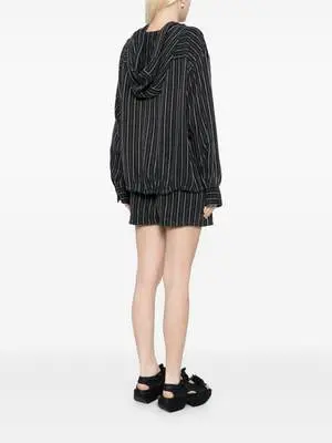 B+AB Stripe Hoodie And Shorts Set