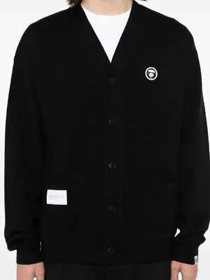 AAPE BY *A BATHING APE Logo Patch Cardigan