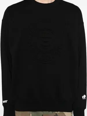 AAPE BY *A BATHING APE Embossed Logo-print Sweatshirt