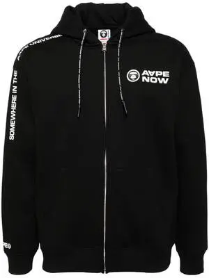 AAPE BY *A BATHING APE Logo Patched Hooded Jacket