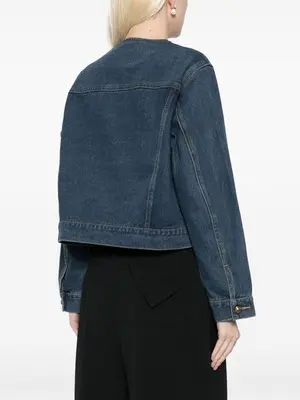 B+AB Collarless Denim Jacket