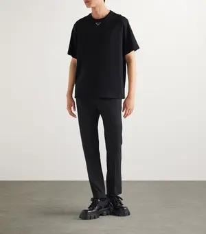 Prada Cotton Triangle T-shirt