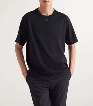 Prada Cotton Triangle T-shirt