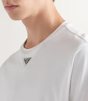 Prada Cotton Triangle T-shirt