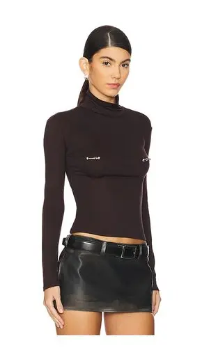 Lado Bokuchava Pierced Turtleneck Top