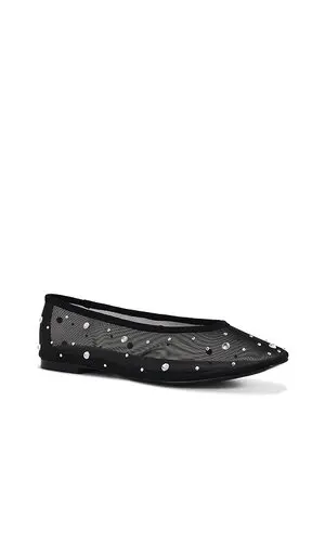 Good American Crystal Embellished Flats