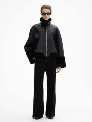 HOUSE OF DAGMAR Short Shearling Jacket