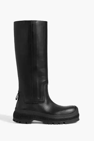 JIL SANDER Leather Knee Boots
