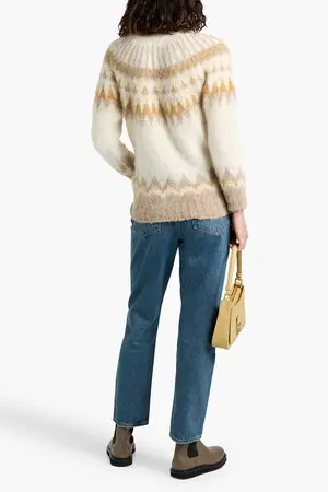 Naadam Fair Isle Alpaca-blend Turtleneck Sweater