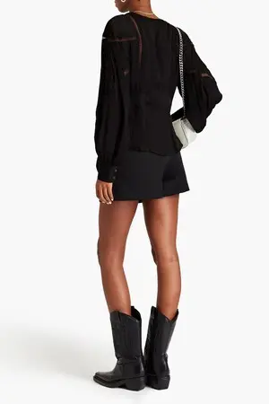 IRO PARIS Bahari Lace-trimmed Blouse