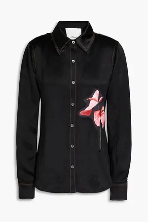 3.1 Phillip Lim Appliquéd Satin Shirt