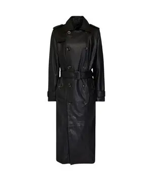 MUUBAA Leather Trench Coat