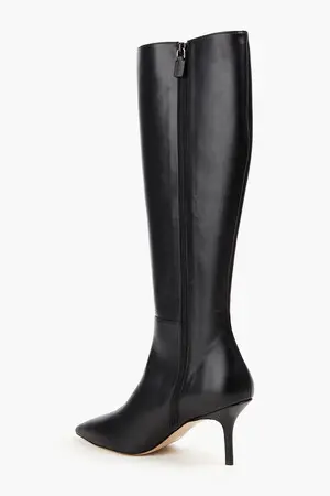 STUART WEITZMAN Mara 75 Leather Knee Boots - Black