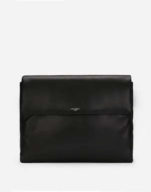 Dolce & Gabbana Nappa Leather Flap Handbag - Black