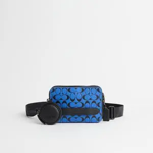 COACH Restored Charter Crossbody With Hybrid Pouch Blue Fin/black