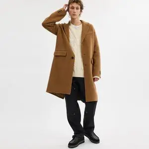 COACH Double Faced Wool Coat - Camel