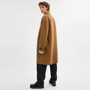 COACH Double Faced Wool Coat - Camel