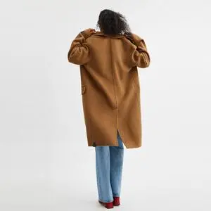 COACH Double Faced Wool Coat - Camel