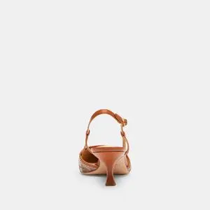 COACH Rosie Slingback In Crystal Signature Jacquard