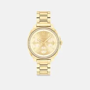 COACH® Kitt Chronograph Bracelet Watch 34mm - Gold