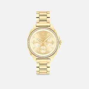COACH Kitt Chronograph Watch - Gold