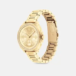 COACH Kitt Chronograph Watch - Gold