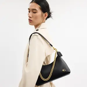 COACH Juliet Shoulder Bag 25 - Brass/black
