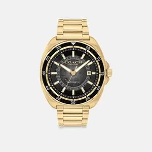 COACH® Charter Automatic Watch, 44mm - Gold