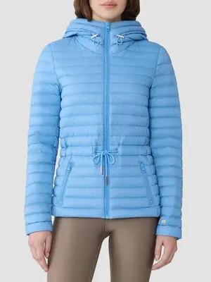 Soia & Kyo Ayleen Lightweight Hooded Puffer Jacket - Poolside Blue