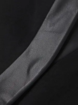 Kobi Halperin Brigitta Wool Faux Leather-trim Coat