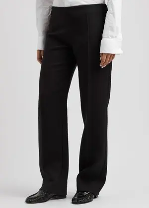 THE ROW Vesco Straight-leg Wool Trousers