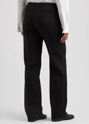 THE ROW Vesco Straight-leg Wool Trousers