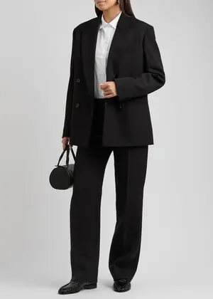 THE ROW Vesco Straight-leg Wool Trousers