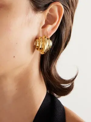 AQUAZZURA Alex -tone Hoop Earrings