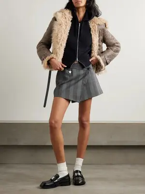 Acne Studios Distressed Shearling Jacket