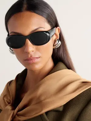 Saint Laurent Oval Acetate Sunglasses