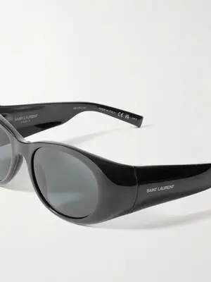 Saint Laurent Oval Acetate Sunglasses