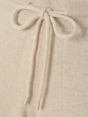 Max Mara Wool And Cashmere-blend Track Pants - Neutrals
