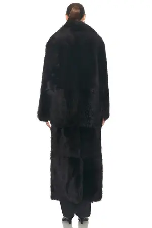 Nour Hammour For Evita Extra Long Coat In White
