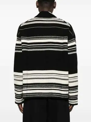 MORDECAI Striped Wool Cardigan