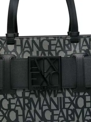 Armani Exchange Logo-print Tote Bag