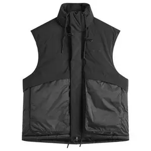 REPRESENT Layered Puffer Gilet - Jet Black