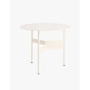 HAY Shim Coated-steel Coffee Table 51cm - Eggshell
