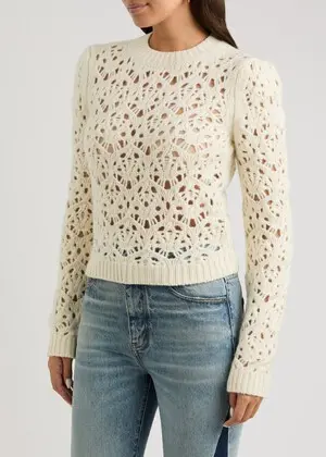 Chloé Pointelle-knit Wool Jumper