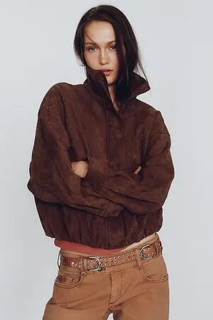 Z & L EUROPE Rodeo Studded Waist Or Hip Belt - Brown